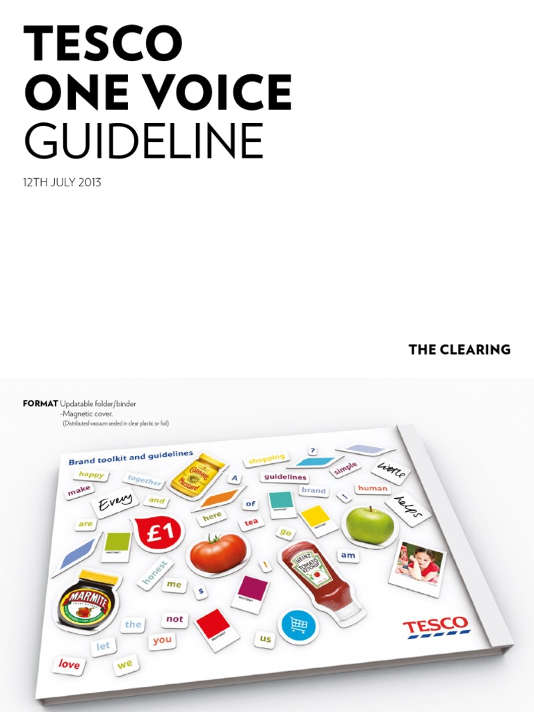 Tesco Brand Guideline 110713 PDF | PDF | Typefaces | Typography