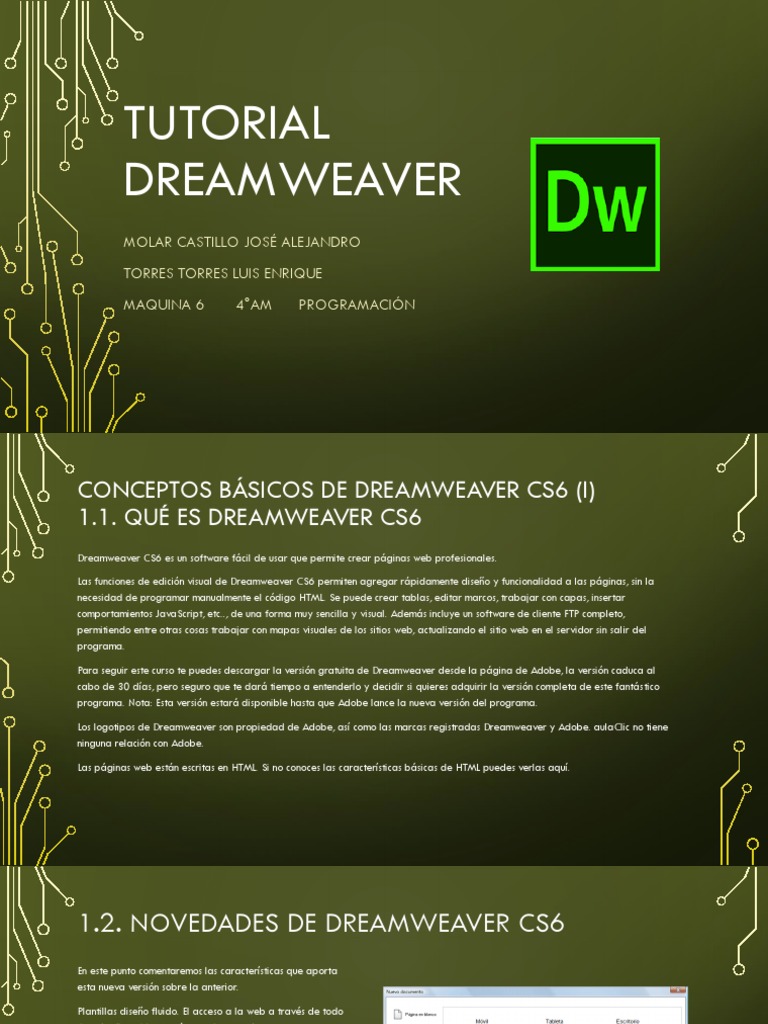 Tutorial Dreamweaver Pdf Adobe Dreamweaver Ajax Programación 