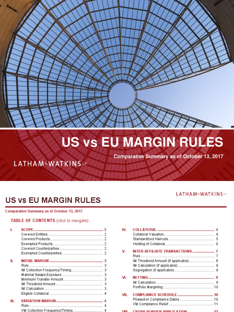 US EU Margin Rules | PDF | Margin (Finance) | Swap (Finance)