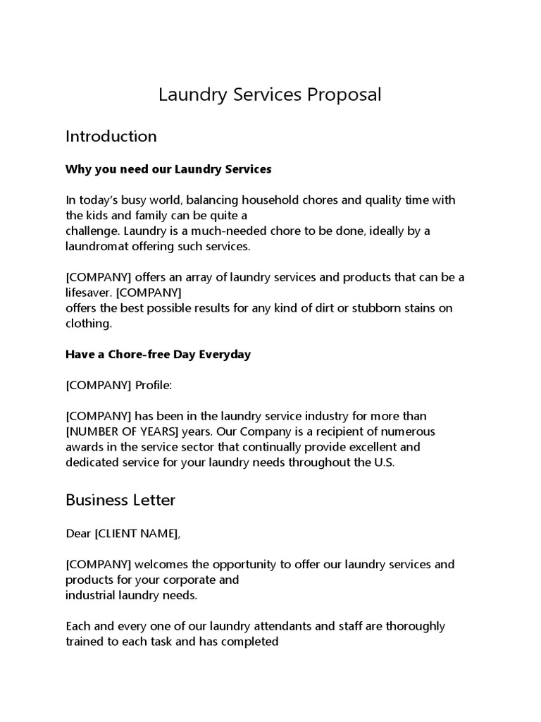 Laundry Services | PDF | Laundry | Economies