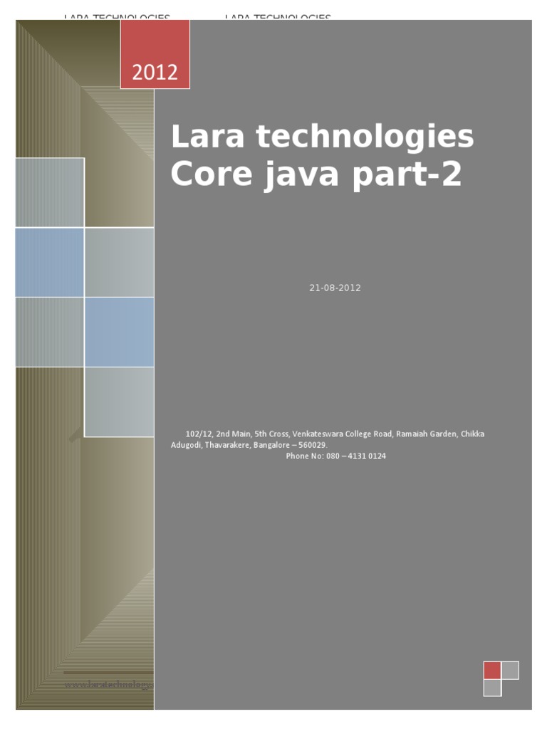 Core Java Part2 Section A | PDF | Java (Programming Language ...