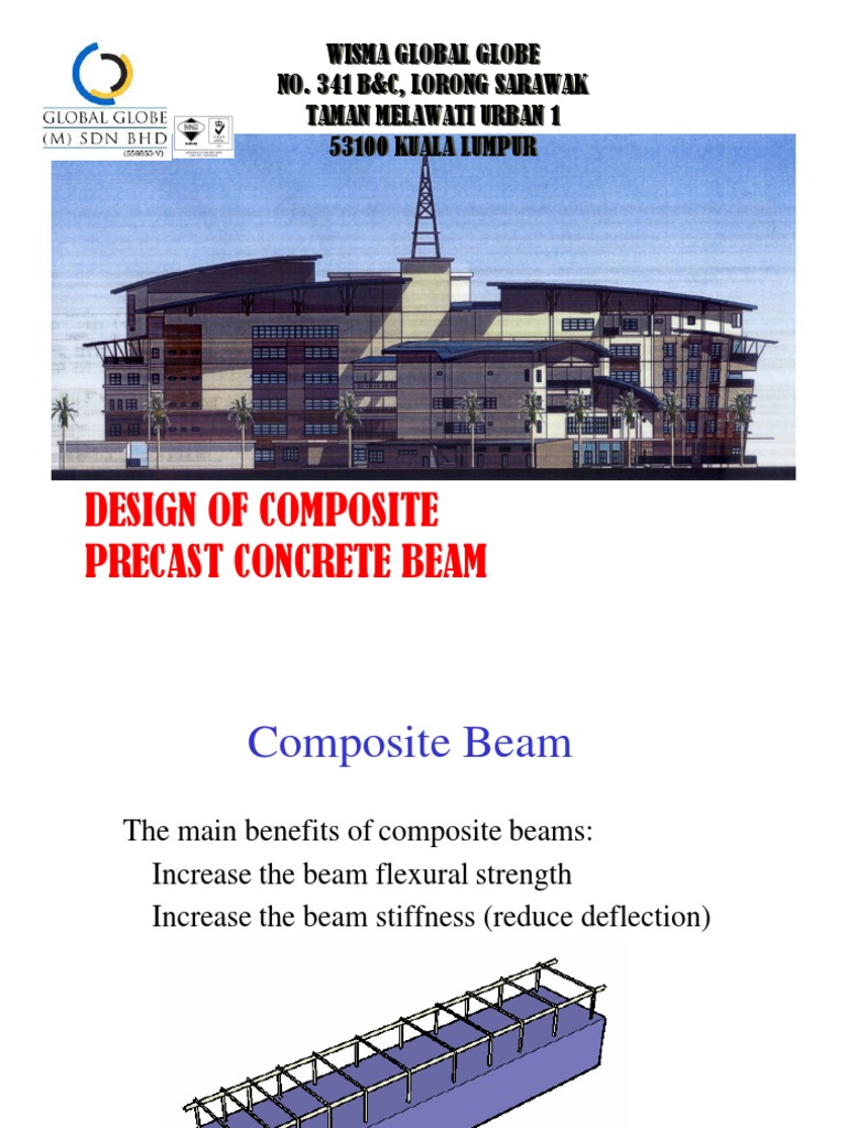 Design of Composite Precast Concrete Beams Utilizing Interface Shear ...