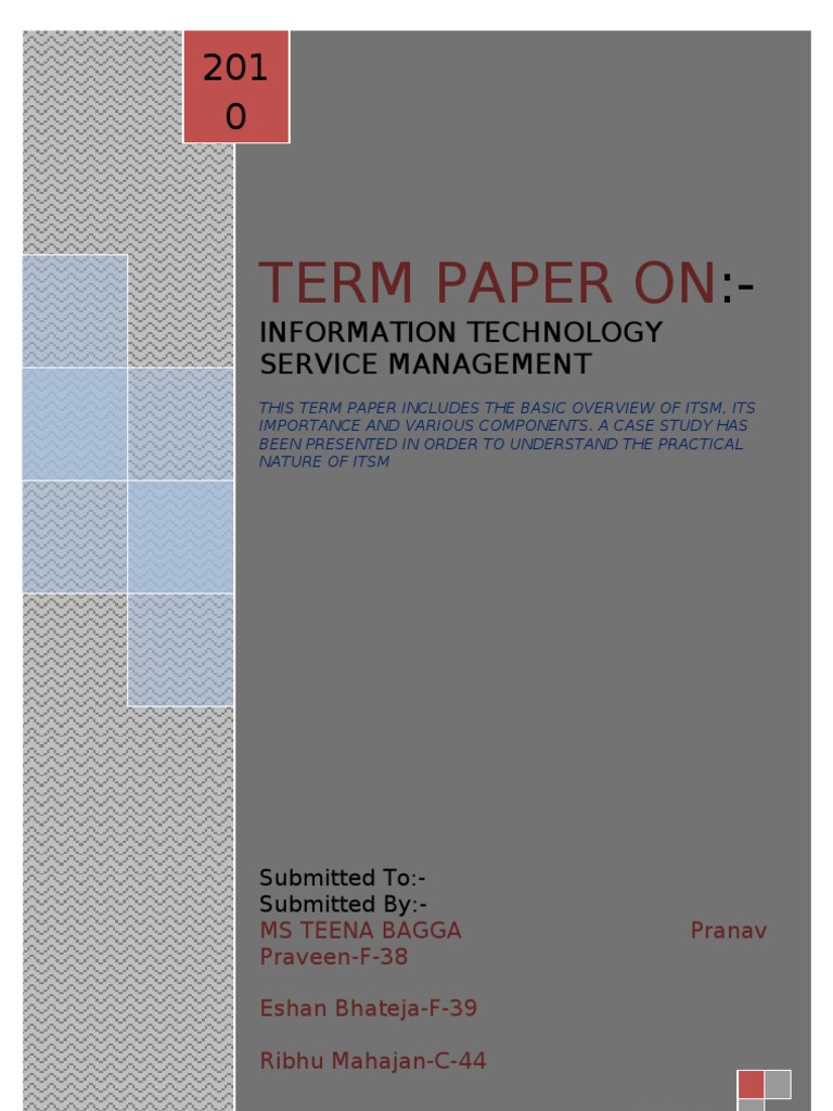 ITSM Project | PDF | Itil | It Service Management