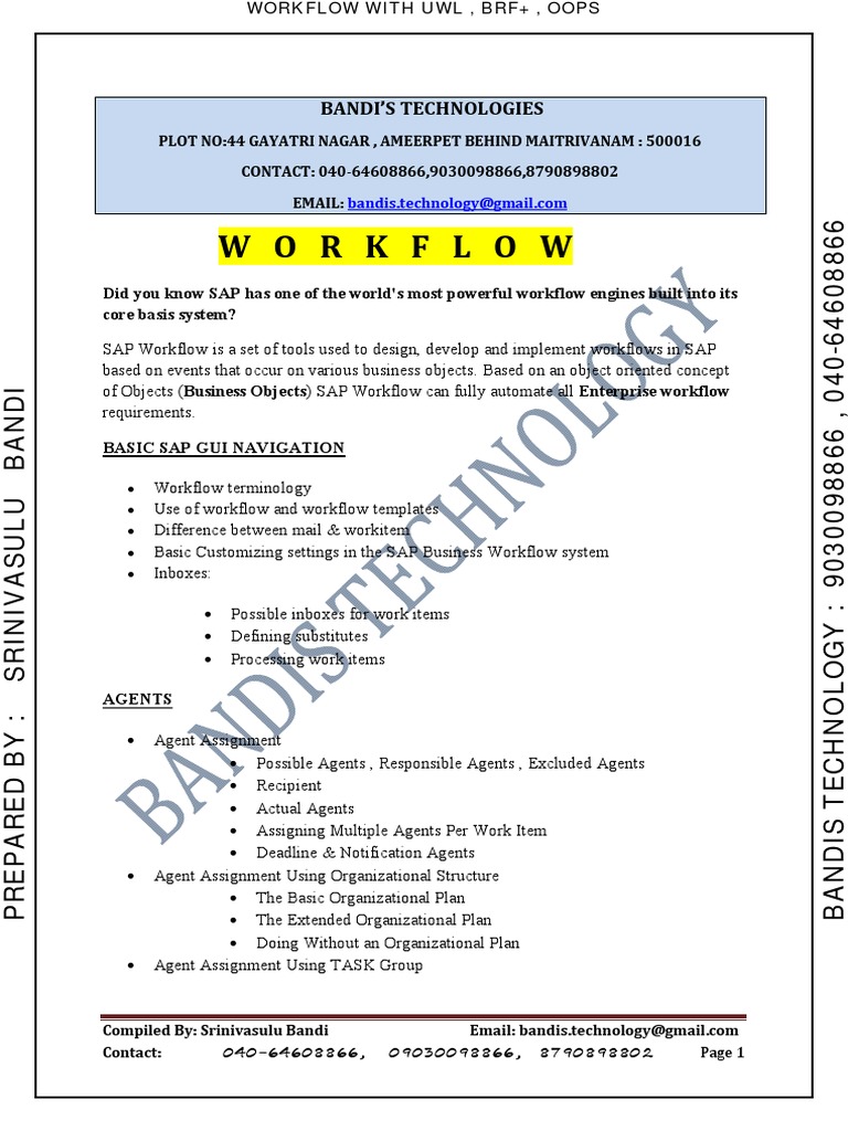 Workflow PDF | PDF | Class (Computer Programming) | Object Oriented Programming