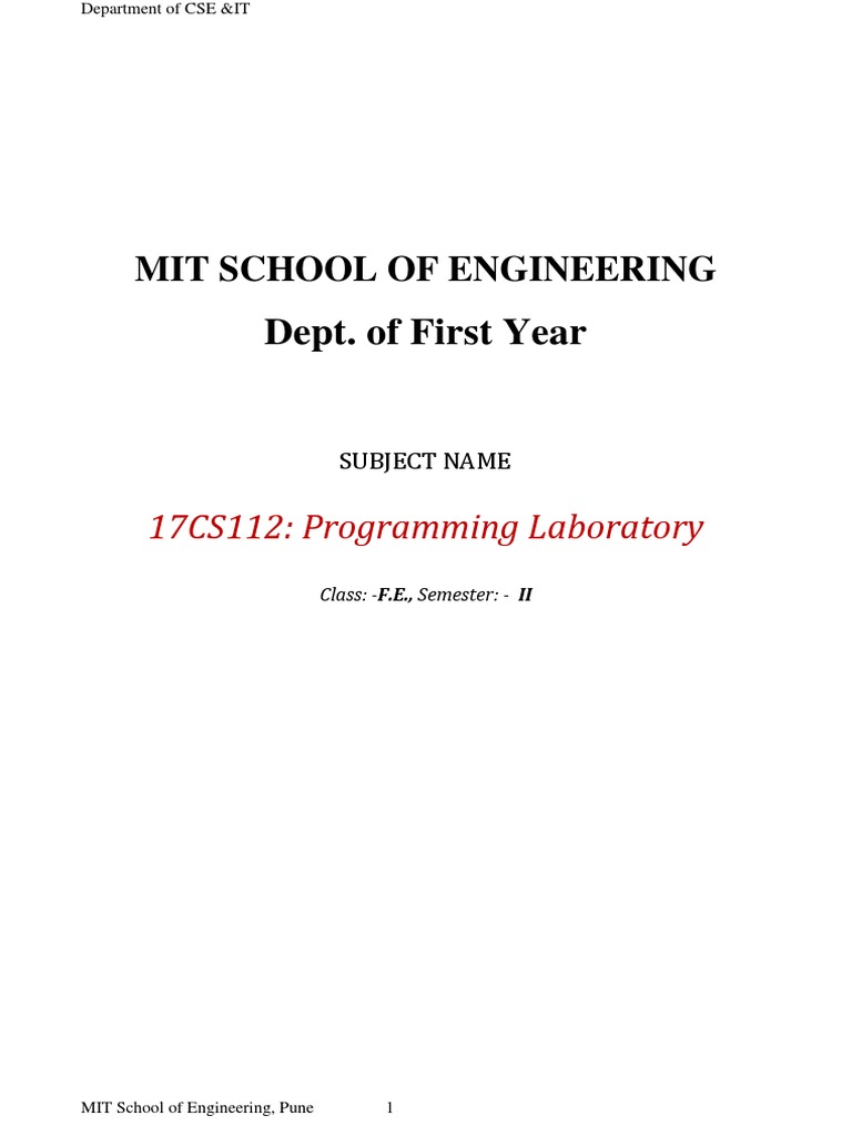 PPS Lab Problem Statements With Write-Up Format | PDF | Body Mass Index ...