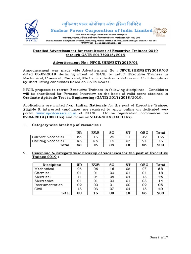 Advt 29032019 01 English | PDF | Identity Document | Business