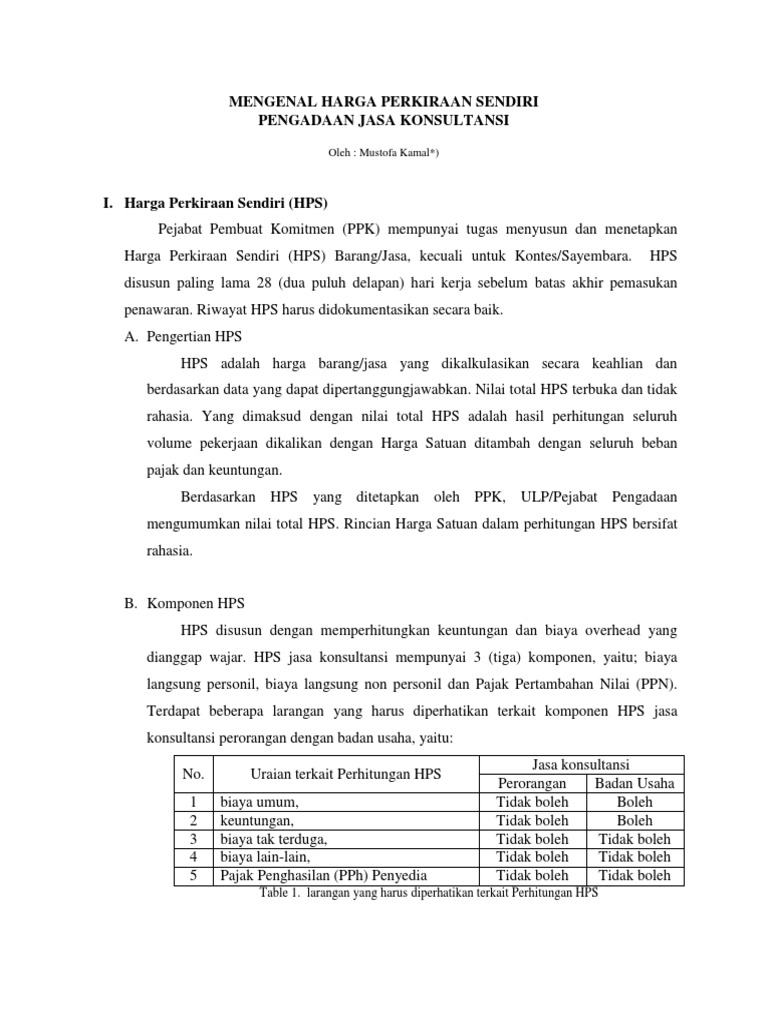 Mengenal HPS Jakon PDF | PDF