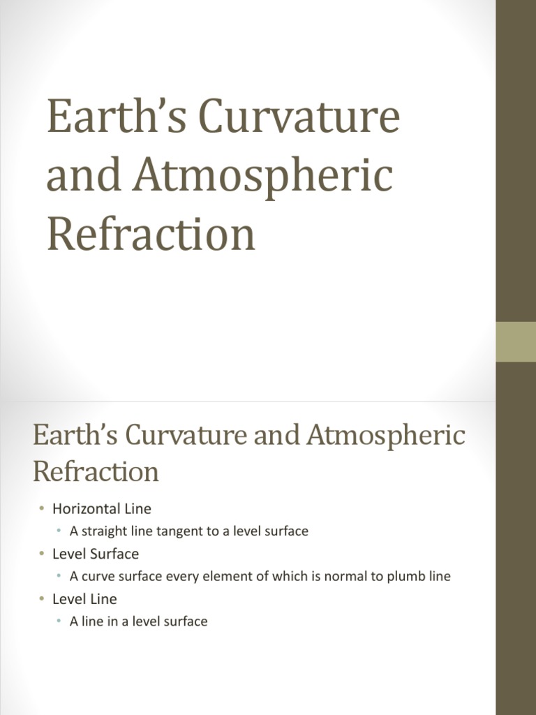 Earth's Curvature and Refraction Explained | PDF | Refraction | Curvature