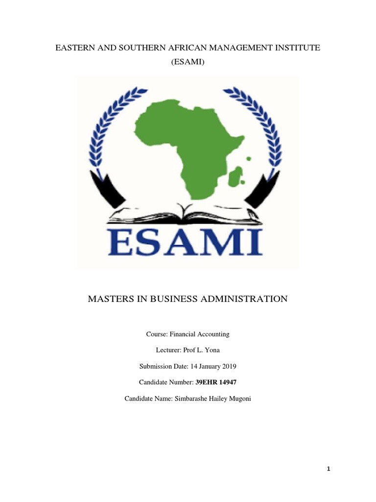 Eastern and Southern African Management Institute (Esami) : Masters in ...