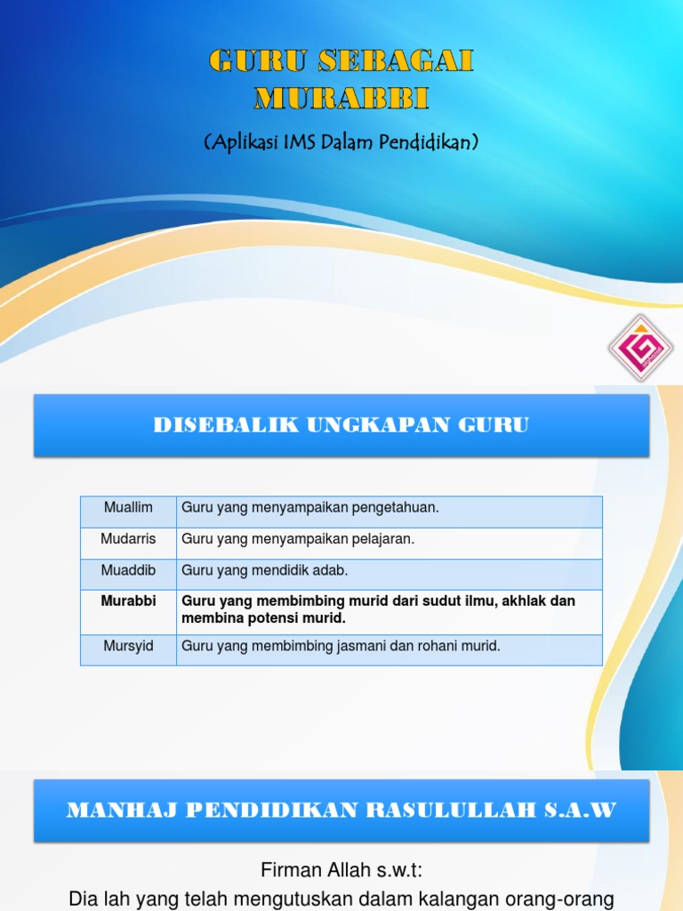 Guru Sebagai Murabbi | PDF