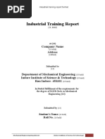 Diploma Industrial Training Report Format 2020 | PDF | Diploma | Cognition