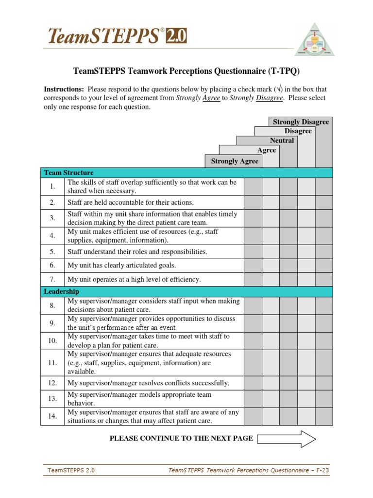 Team Perception | PDF | Patient | Information