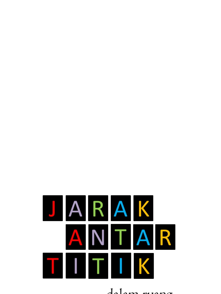 Jarak Antar Titik Dalam Ruang | PDF