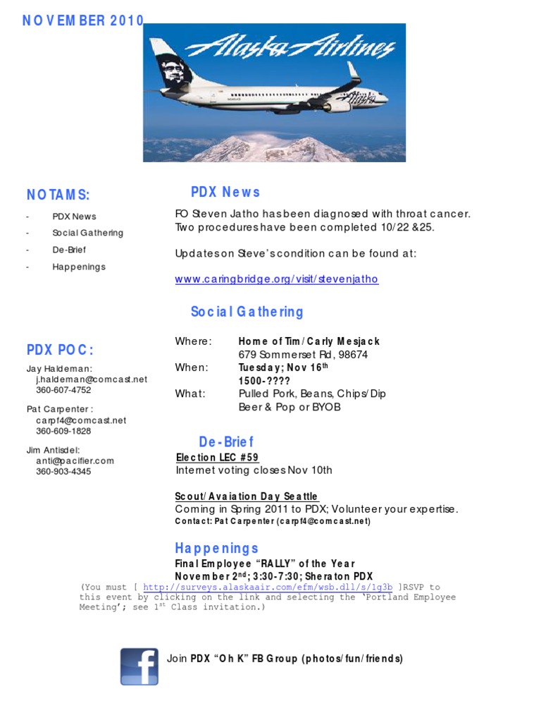 November 2010 PDX Event Updates | PDF