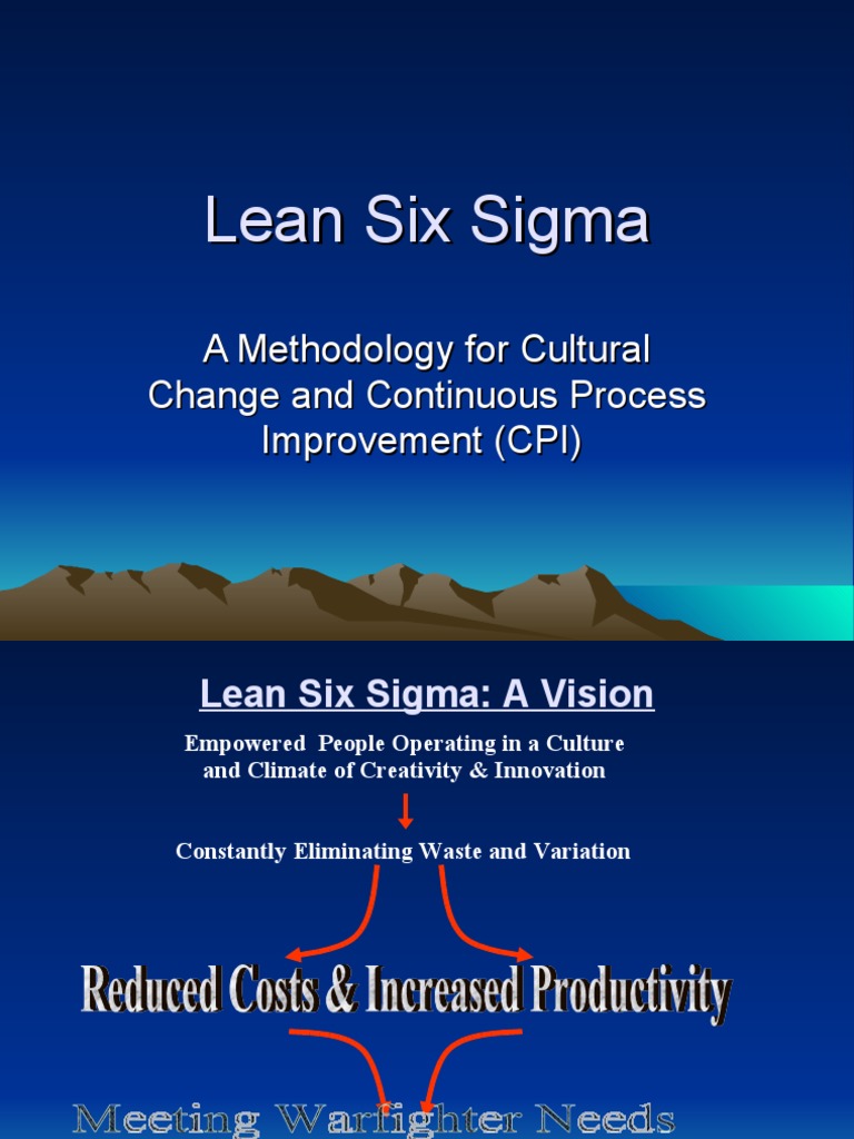 Lean Six Sigma | Lean Manufacturing | Six Sigma