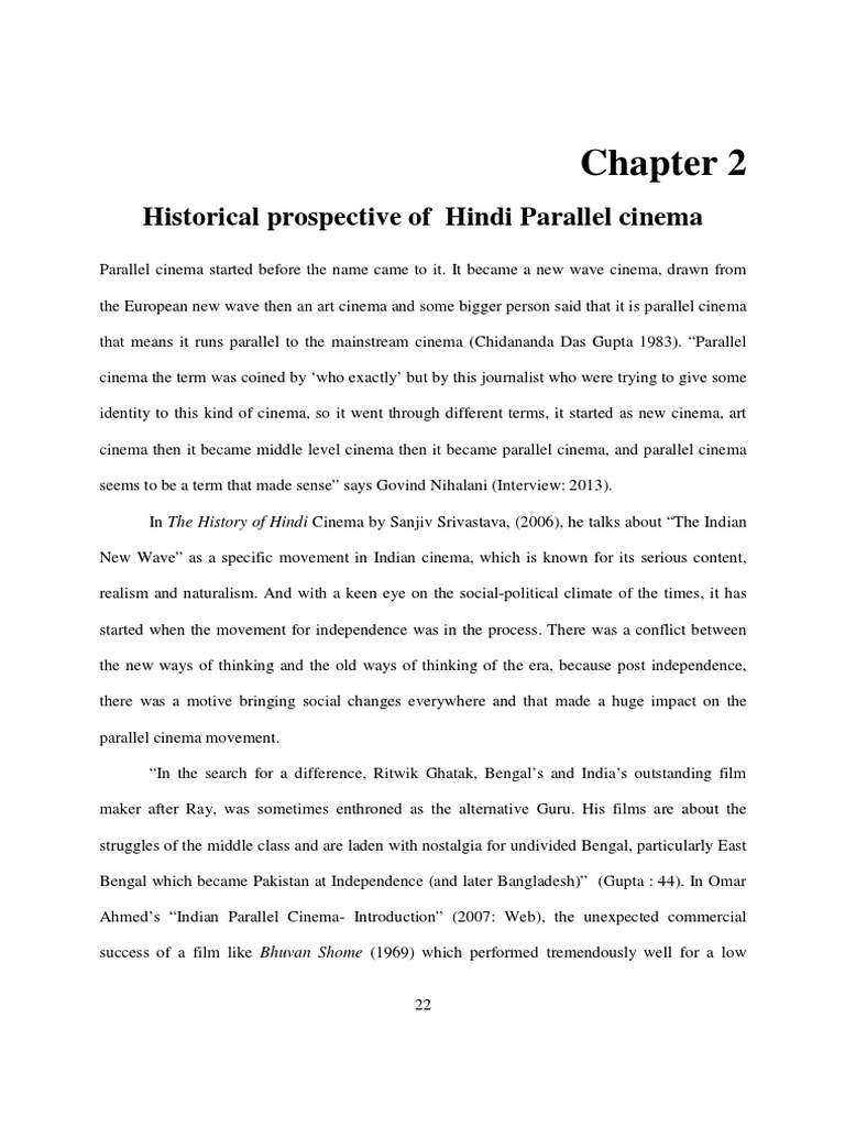 The Evolution of Parallel Cinema in India: From Art Cinema to New Wave ...