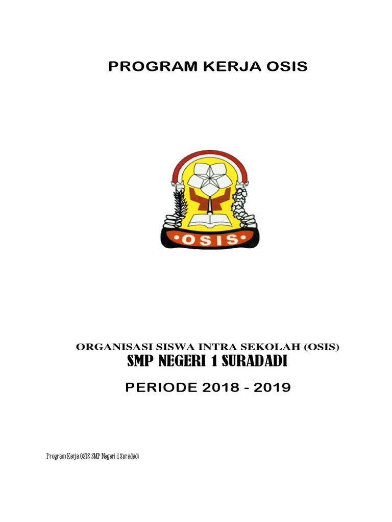 Program Kerja OSIS SMP Suradadi | PDF | Karier & Perkembangan