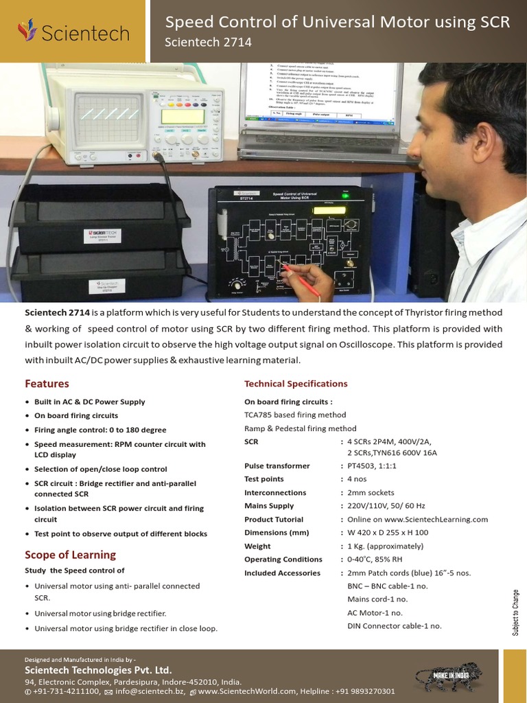 Scientech 2714 | PDF | Rectifier | Power Supply