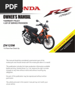 Motorcycle Full Service Checklist | PDF