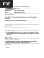 Line Graph Lesson Plan | PDF | Lesson Plan | Data