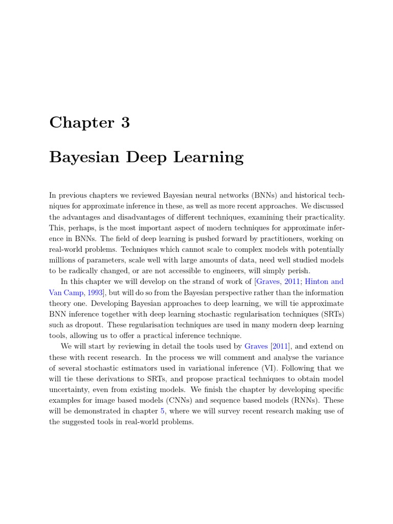 3 Bayesian Deep Learning | PDF | Statistical Inference | Normal Distribution