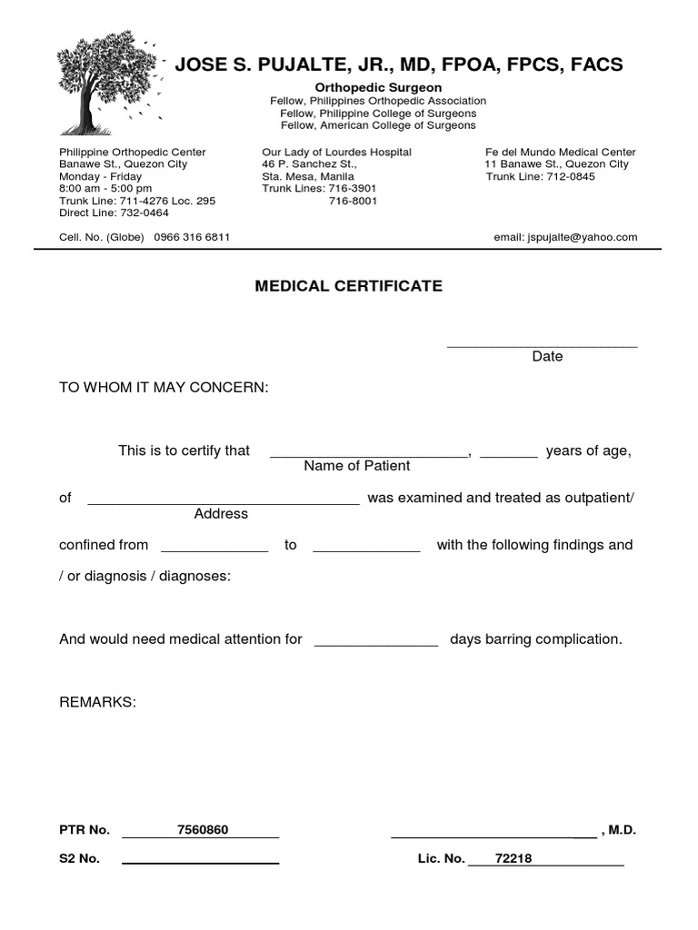 Jose S. Pujalte, JR., MD, Fpoa, FPCS, Facs: Orthopedic Surgeon | PDF