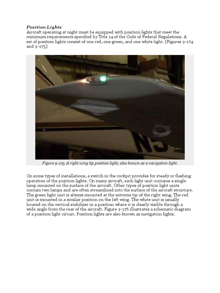 Position Lights: Figure 9-175. A Right Wing Tip Position Light, Also ...