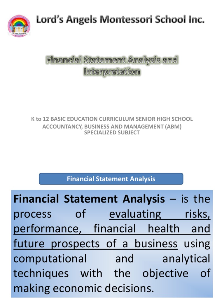 ABM2 - Fundamentals of ABM 2 FS Analysis | PDF | Net Income | Revenue