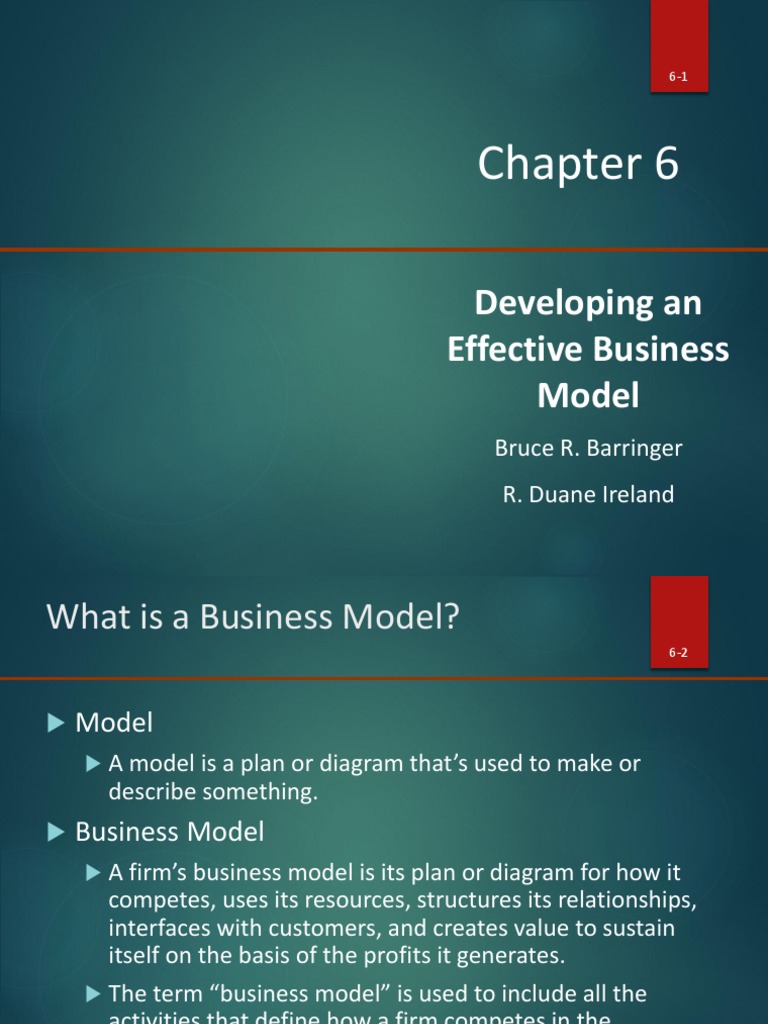 Barringer E3 PPT 06 | PDF | Business Model | Strategic Management