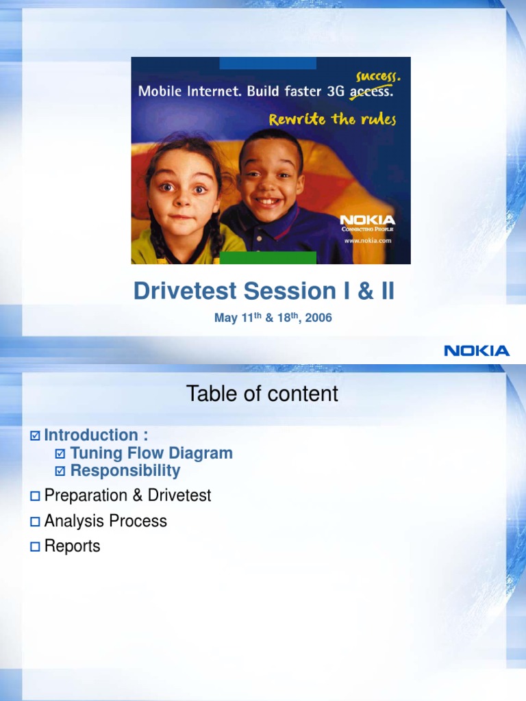Drivetest NOKIA | PDF | Data Analysis | Simulation