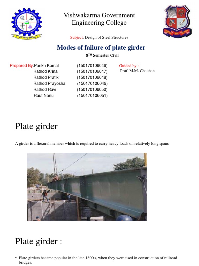 Failure of Plate Girders | PDF | Buckling | Beam (Structure)
