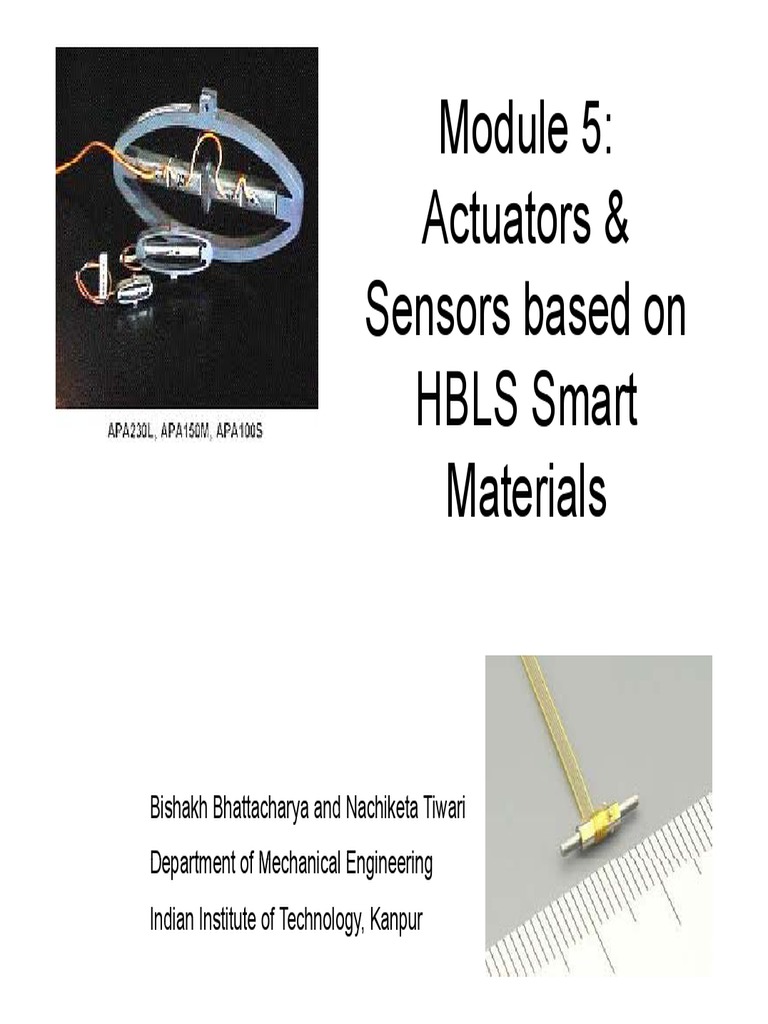Actuators & Sensors Based On HBLS Smart HBLS Smart Materials Materials | PDF | Deformation ...