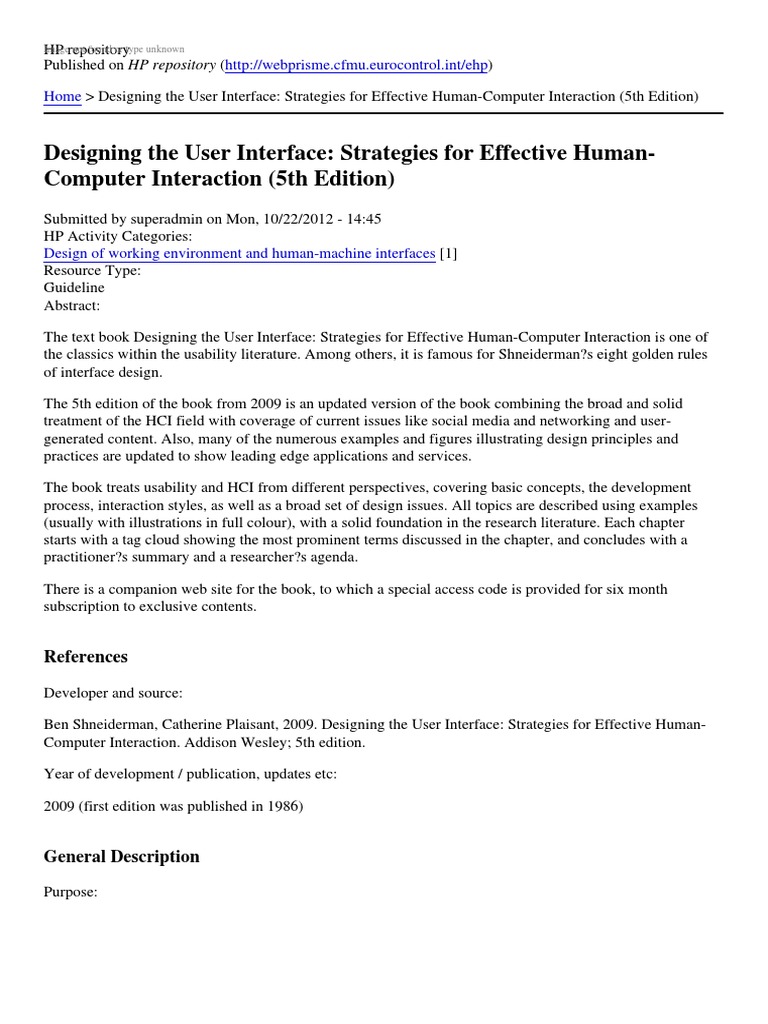 User Interface Design Guidelines | PDF | Human–Computer Interaction | Usability
