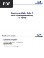 Consignment Process in SAP SD | PDF | Goods | Inventory