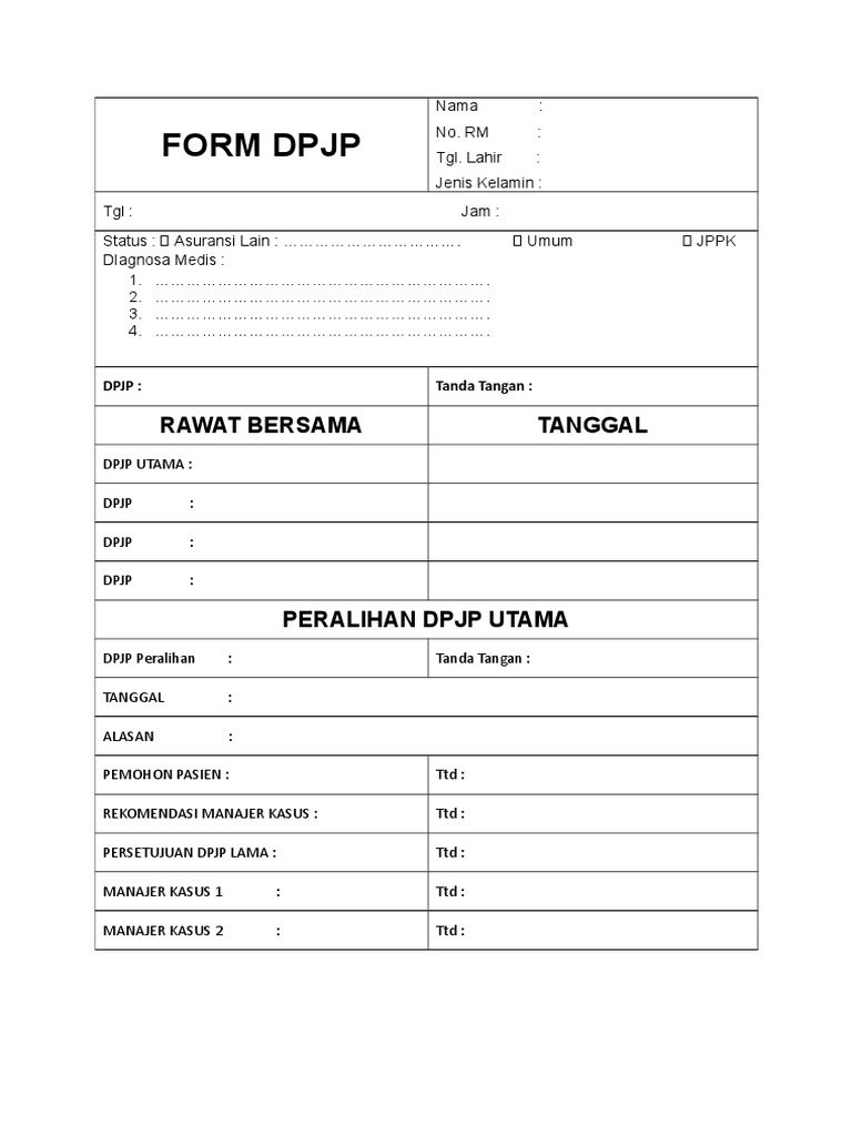 Form DPJP | PDF