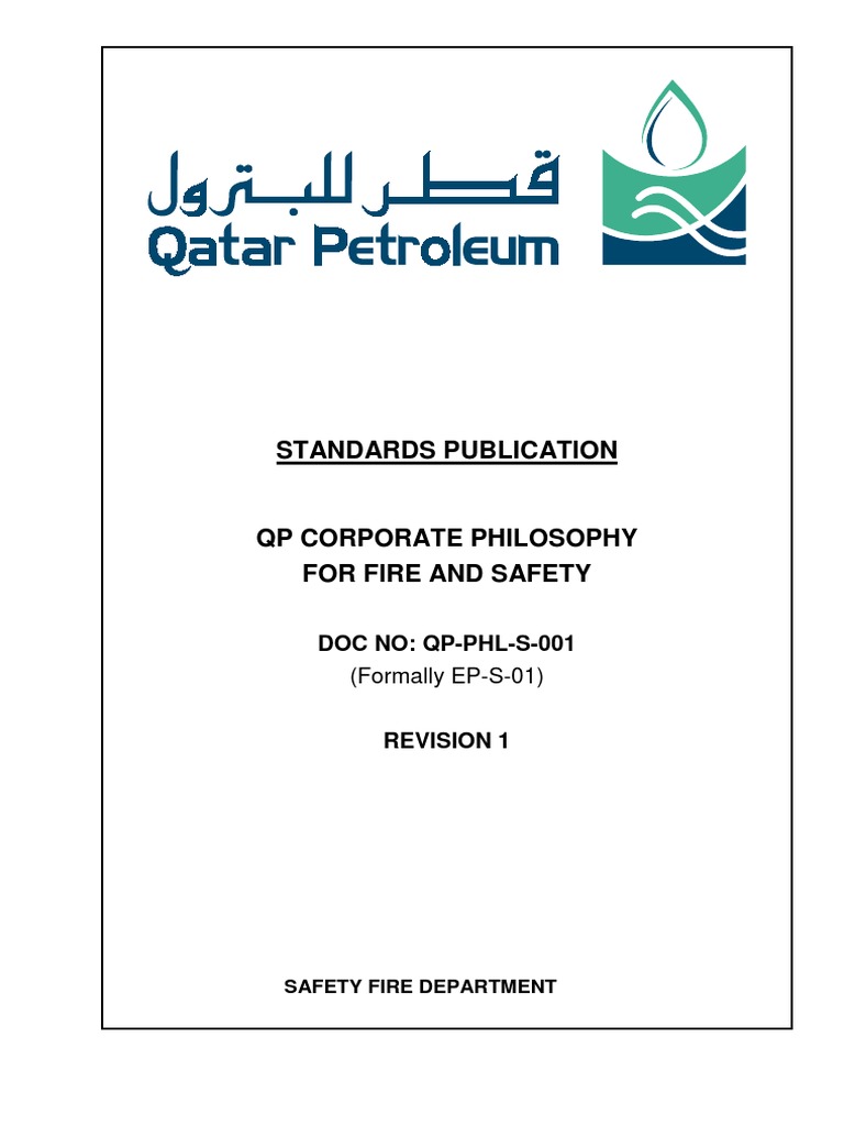 QP - PHL.S.001 R1 - Corporate Philosophy For Fire & Safety PDF | PDF ...
