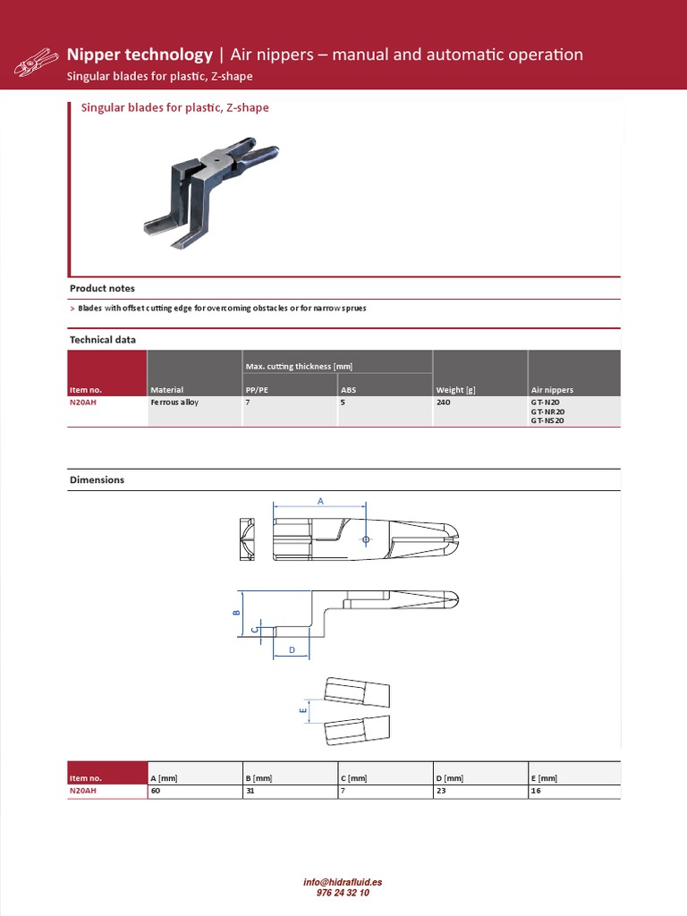 Nipper Technology - Air Nippers - Manual and Automatic Operation | PDF