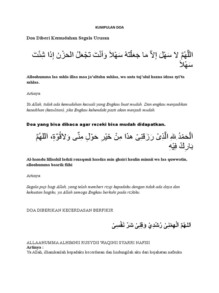 Kumpulan Doa | PDF