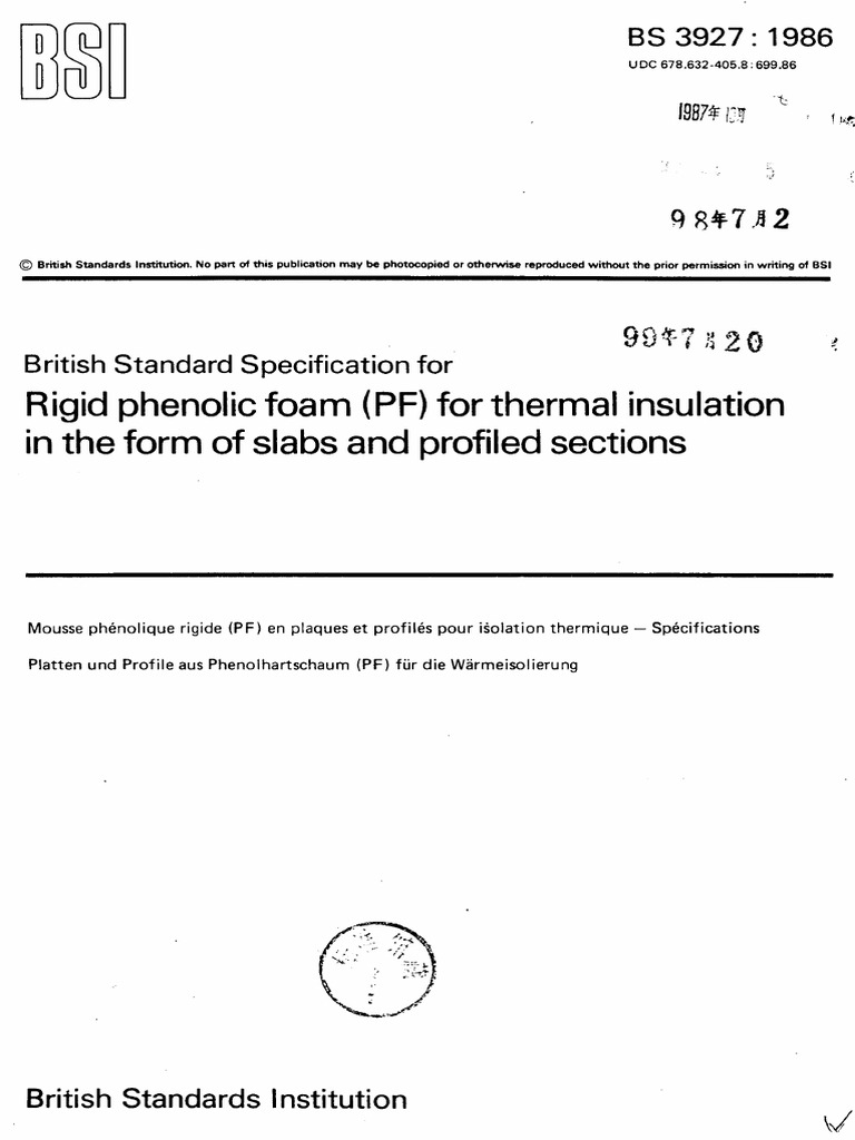 BS 873 (Part7) - 1984 Road Traffic Signs and Internally Illuminated ...