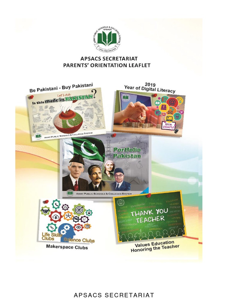 APSACS Orientation Leaflet | PDF | Teachers | Curriculum