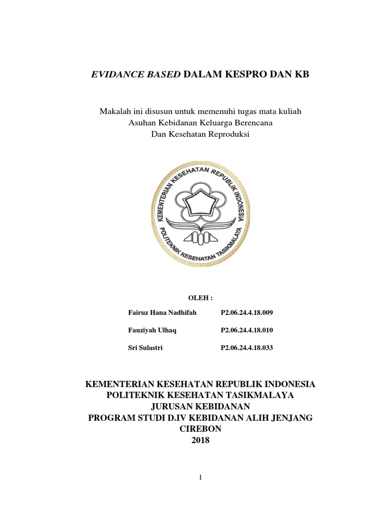 Kelompok 4 Evidance Based KB Dan Kespro | PDF