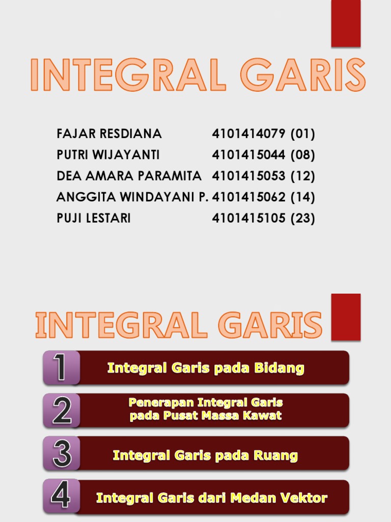 2 Integral Garis | PDF