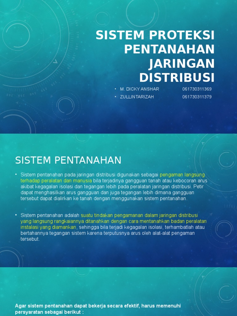 Sistem Pentanahan Jaringan Distribusi | PDF