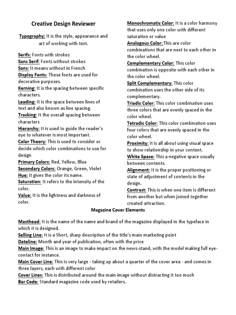 Creative Design Reviewer2 | PDF | Adobe Photoshop | Color