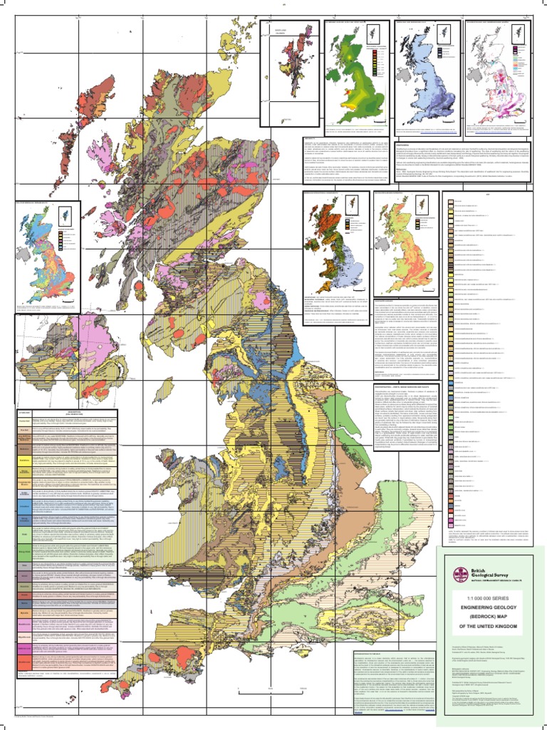 UK Bedrock Map PDF | PDF | Weathering | Earthquakes