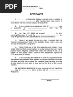 AFFIDAVIT OF CITIZENSHIP - Sample | PDF