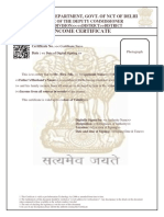 Income Certificate Self-Declaration Form | PDF