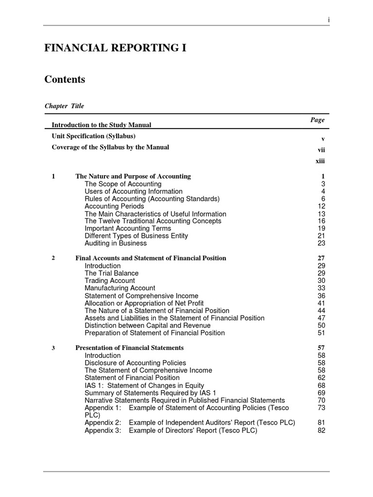 Financial Reporting I Book Final Draft | PDF | International Financial ...