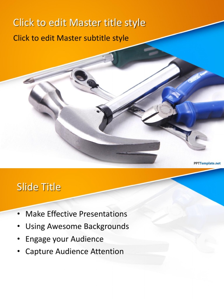 Construction Tools PPT Template 0001 | PDF