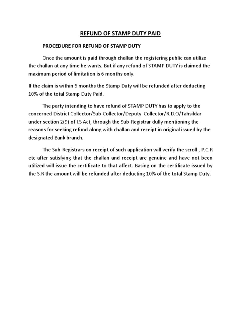 Stamp Duty Procedure | PDF | Government Information | Government